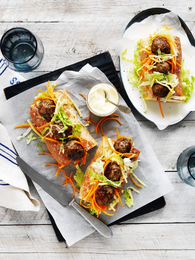 Mushroom Meatball Subs | Australian Mushrooms